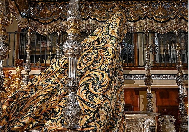 Así quedará el nuevo manto bordado de la Virgen de la Esperanza de Málaga | Diario Sur